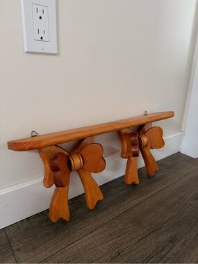 Wall Decor | Solid Wood Bow Shelf | Poshmark